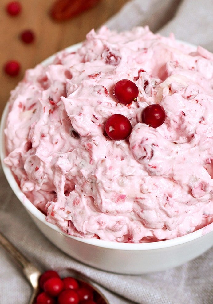 Cranberry Cheesecake Fluff Salad Perfect For Thanksgiving